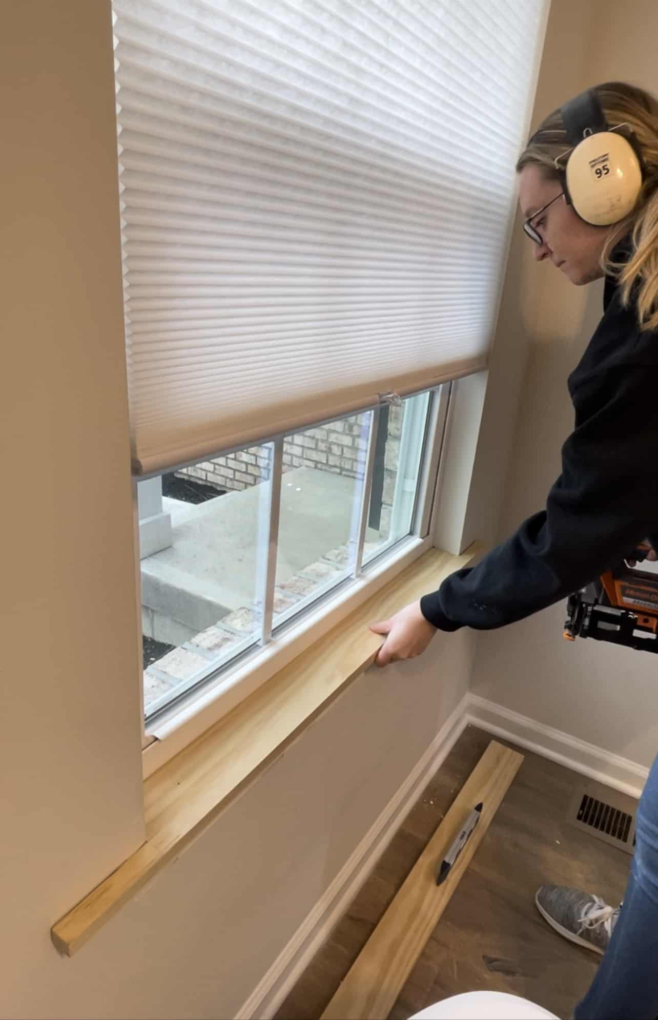 How To Install Easy DIY Farmhouse Style Window Trim - Simply DIY Home