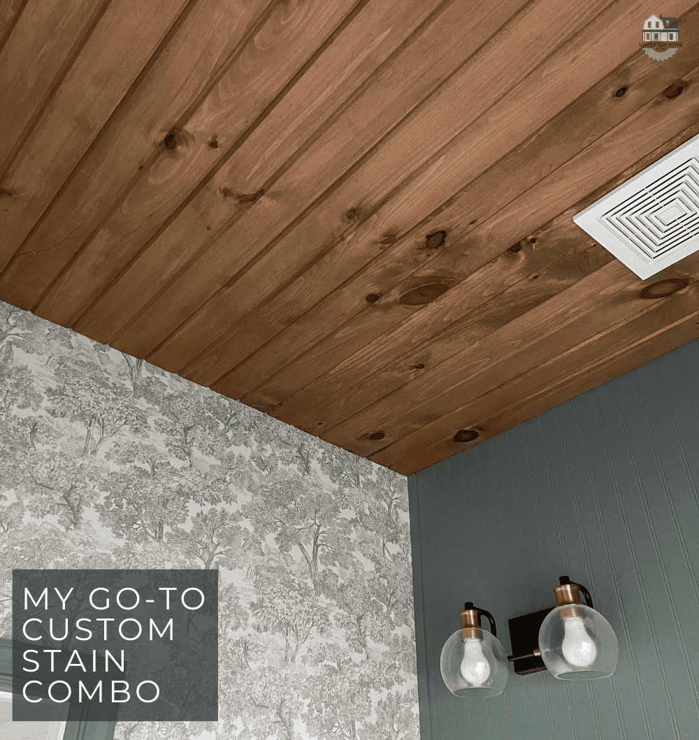 How To Stain Wood: My Special Stain Combo - Simply DIY Home