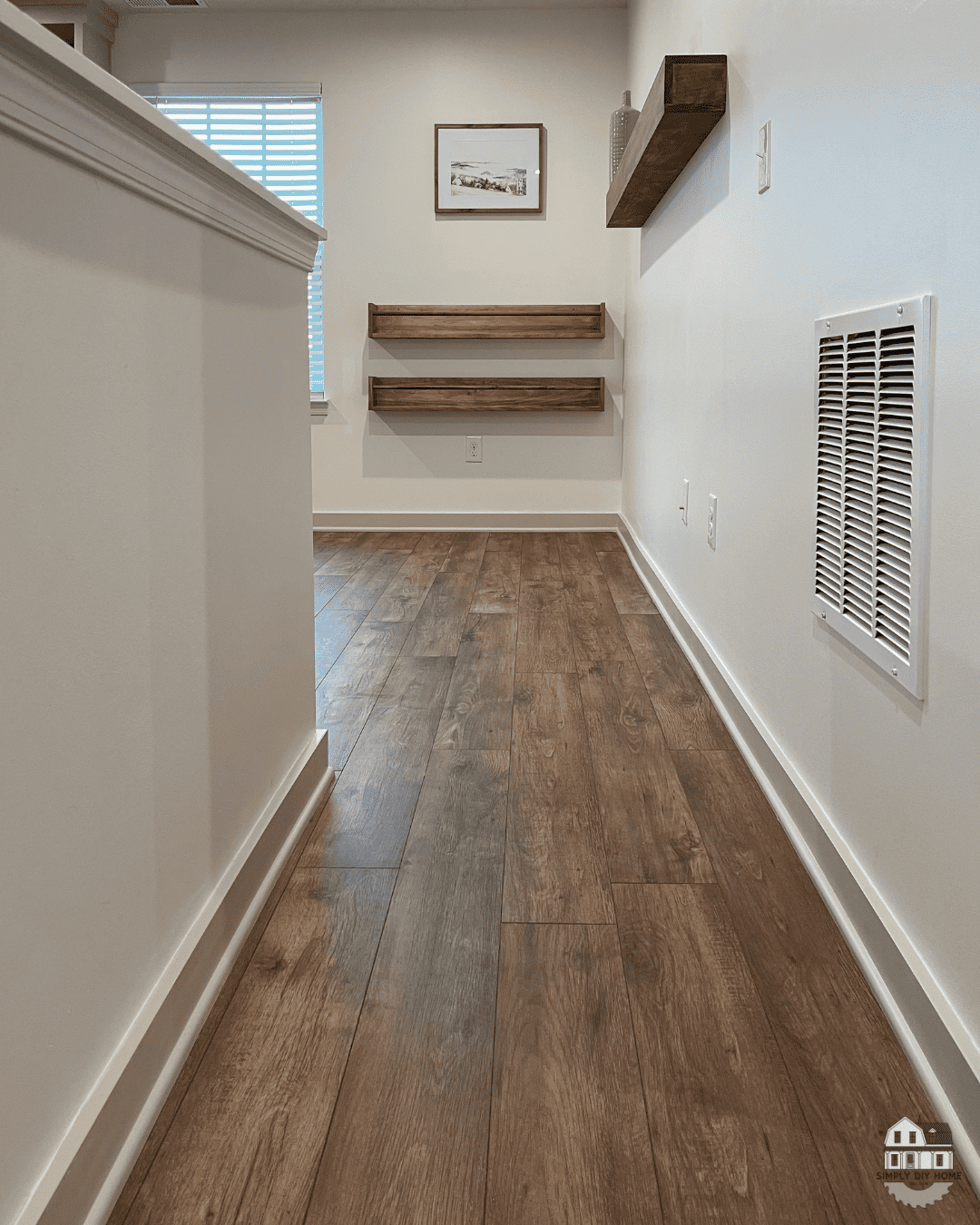 A Honest Review Of Select Surfaces Laminate Flooring: Loft Makeover - Simply DIY Home