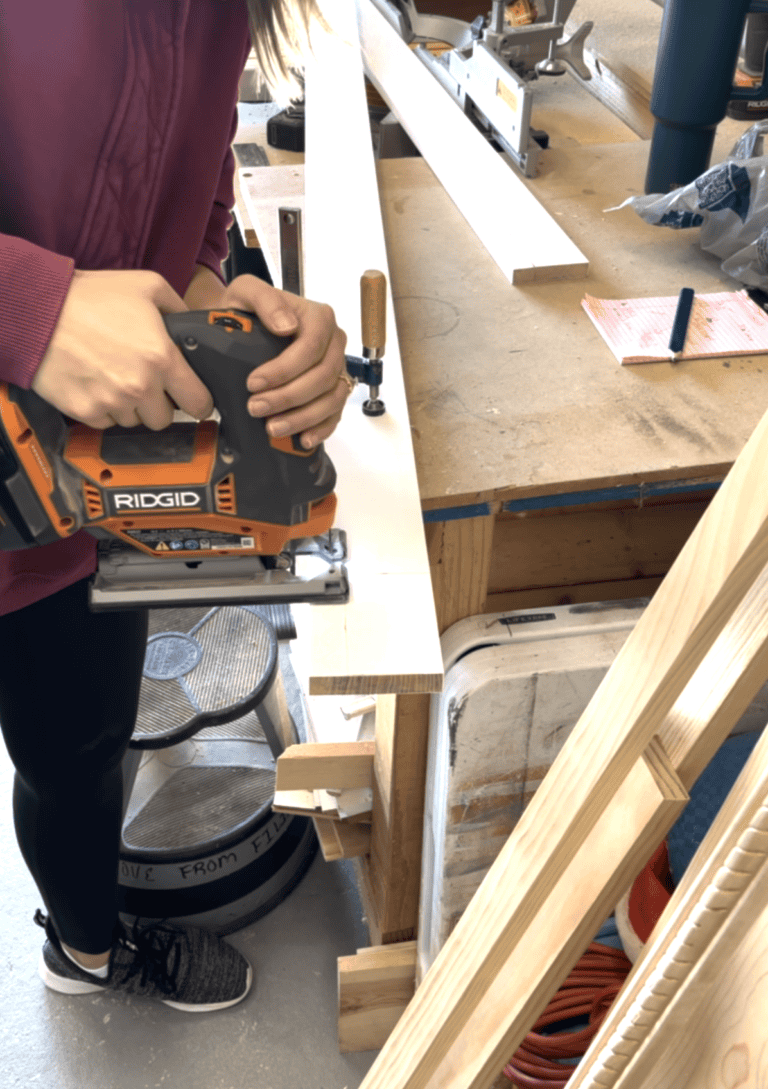 How To DIY Behind The Door Skinny Shelf - Simply DIY Home