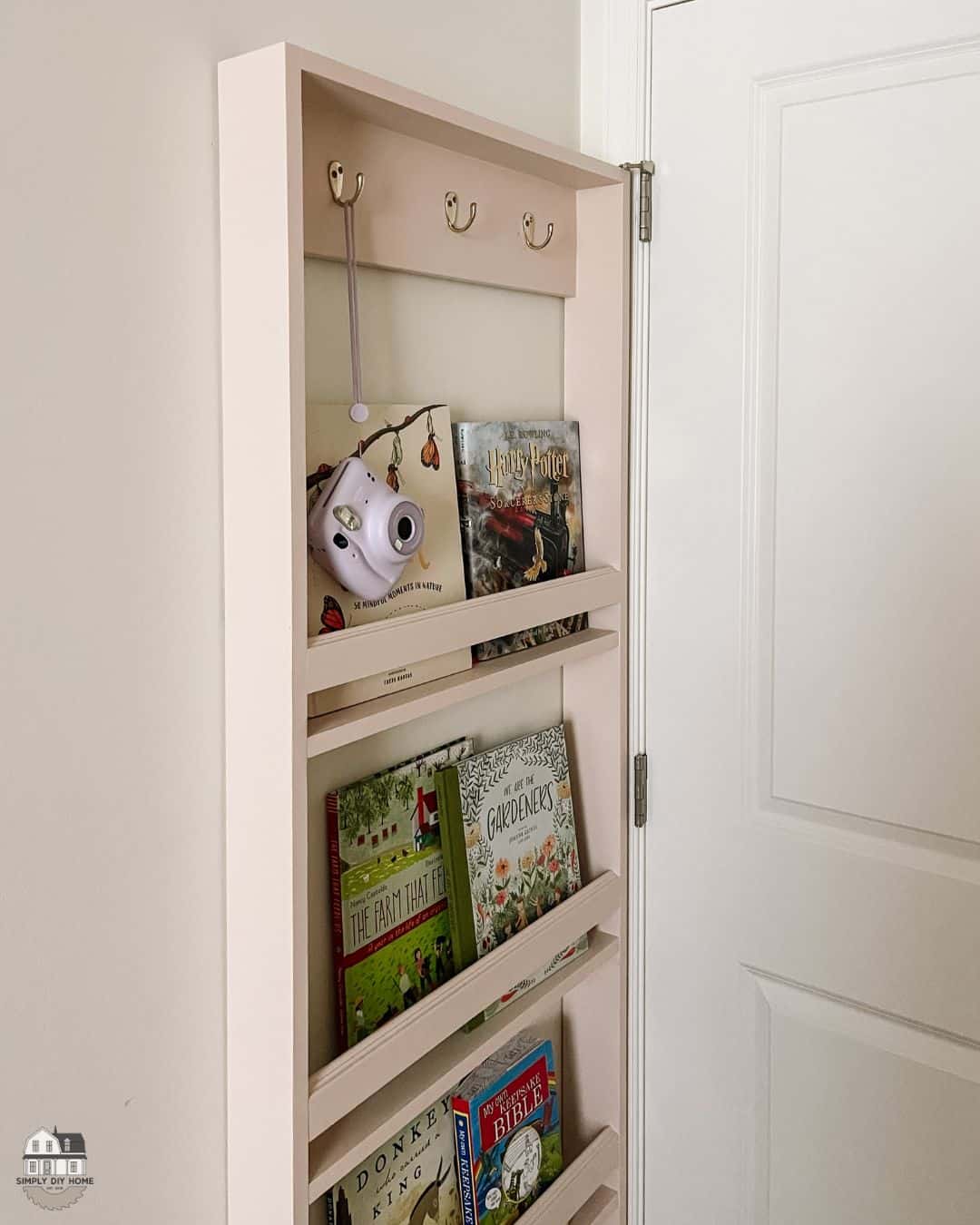 How To DIY Behind The Door Skinny Shelf - Simply DIY Home