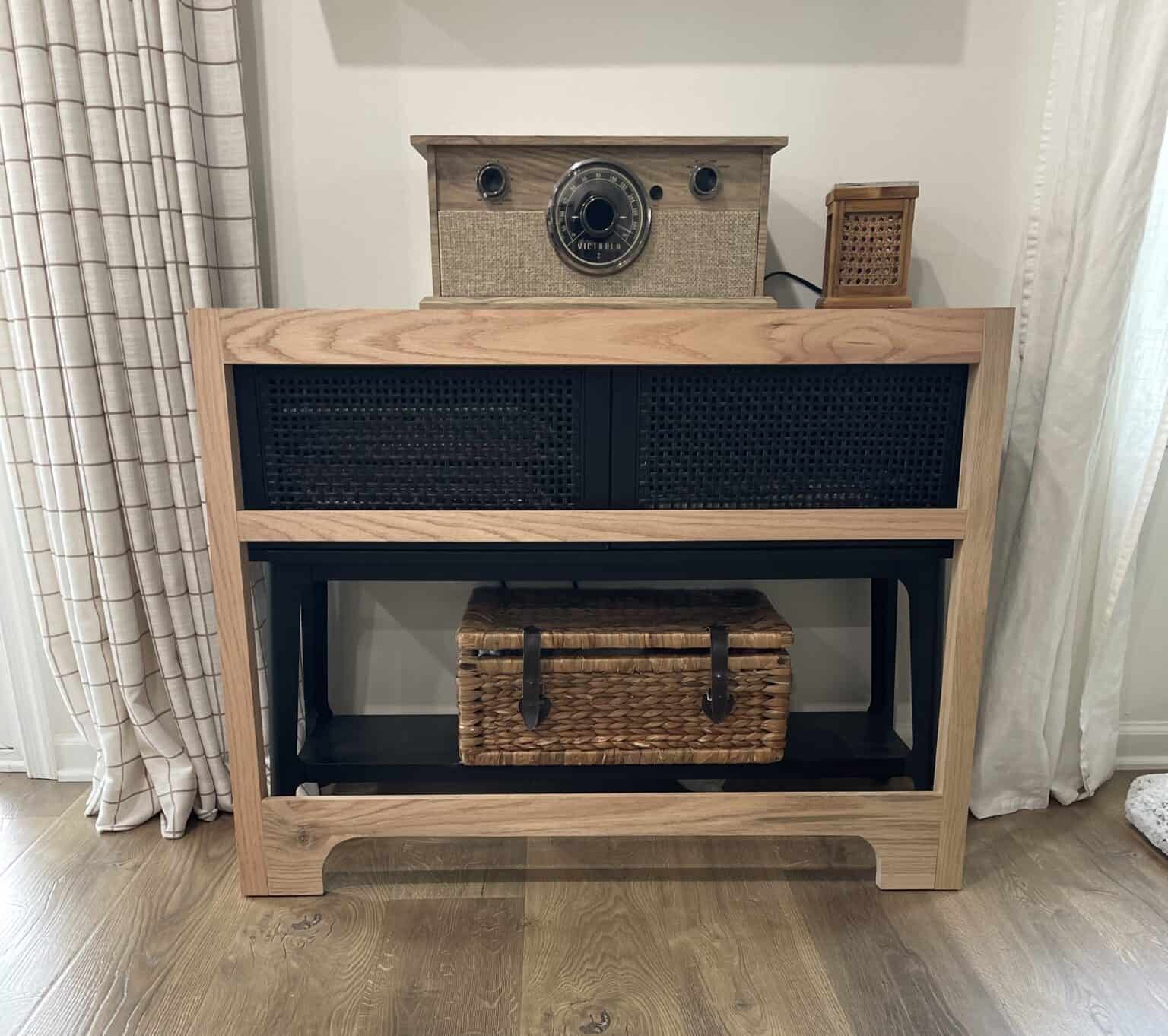 DIY Record Player Cabinet With Drawer - Simply DIY Home